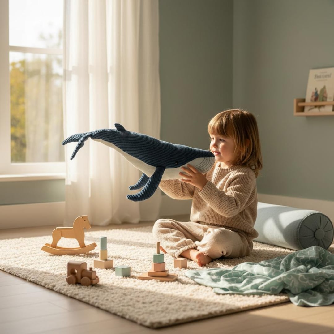 Personalized Cotton Ocean Stuffed Animal, a Whale Plush Toy, a Doll ...