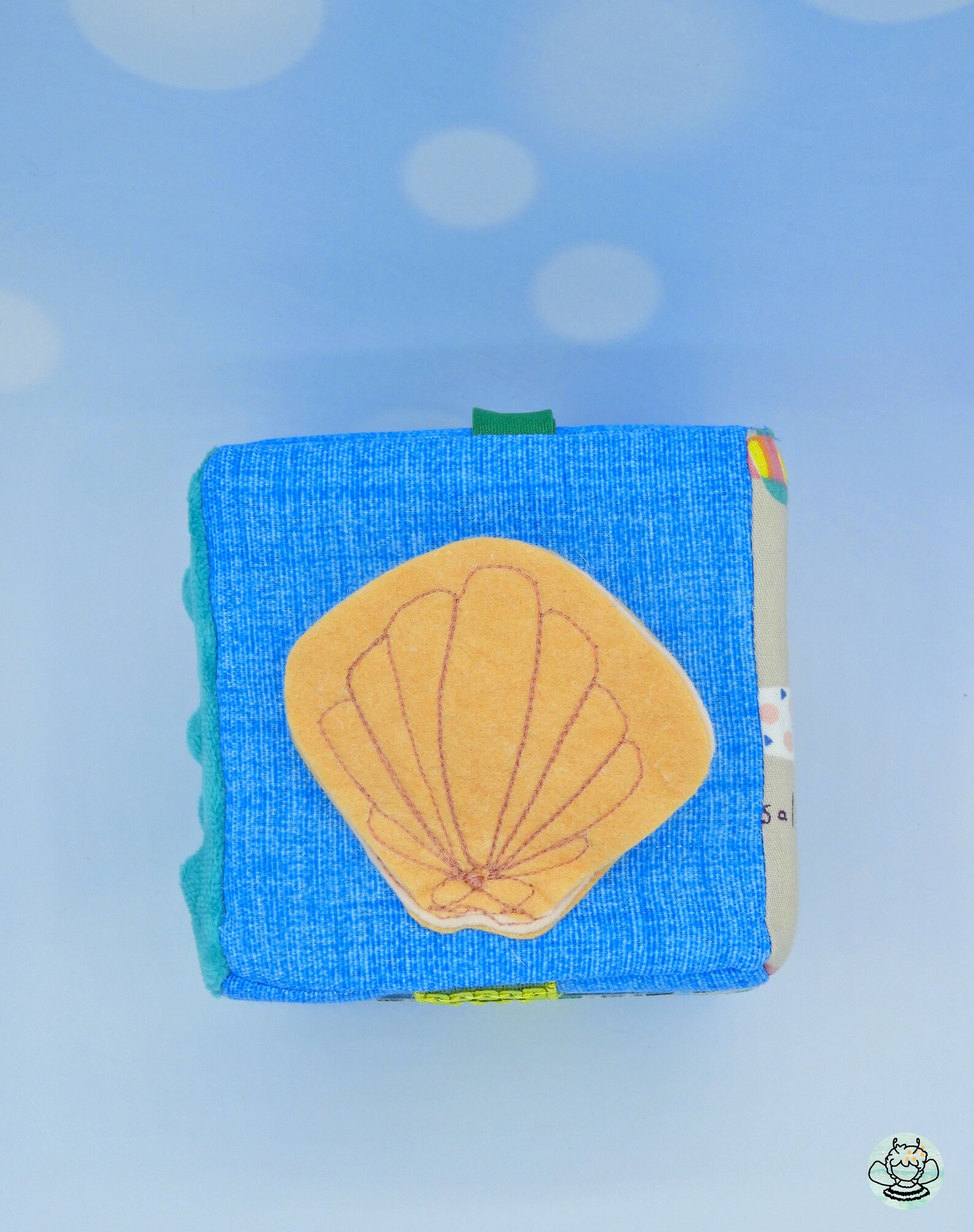 Sensory Cube, Baby Busy Fabric Angel Fish Block, Ocean Marine Animals ...