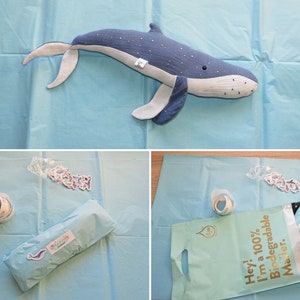 Mini Mint Whale - Ocean Stuffed Animal - Handmade Humpback Whale ...