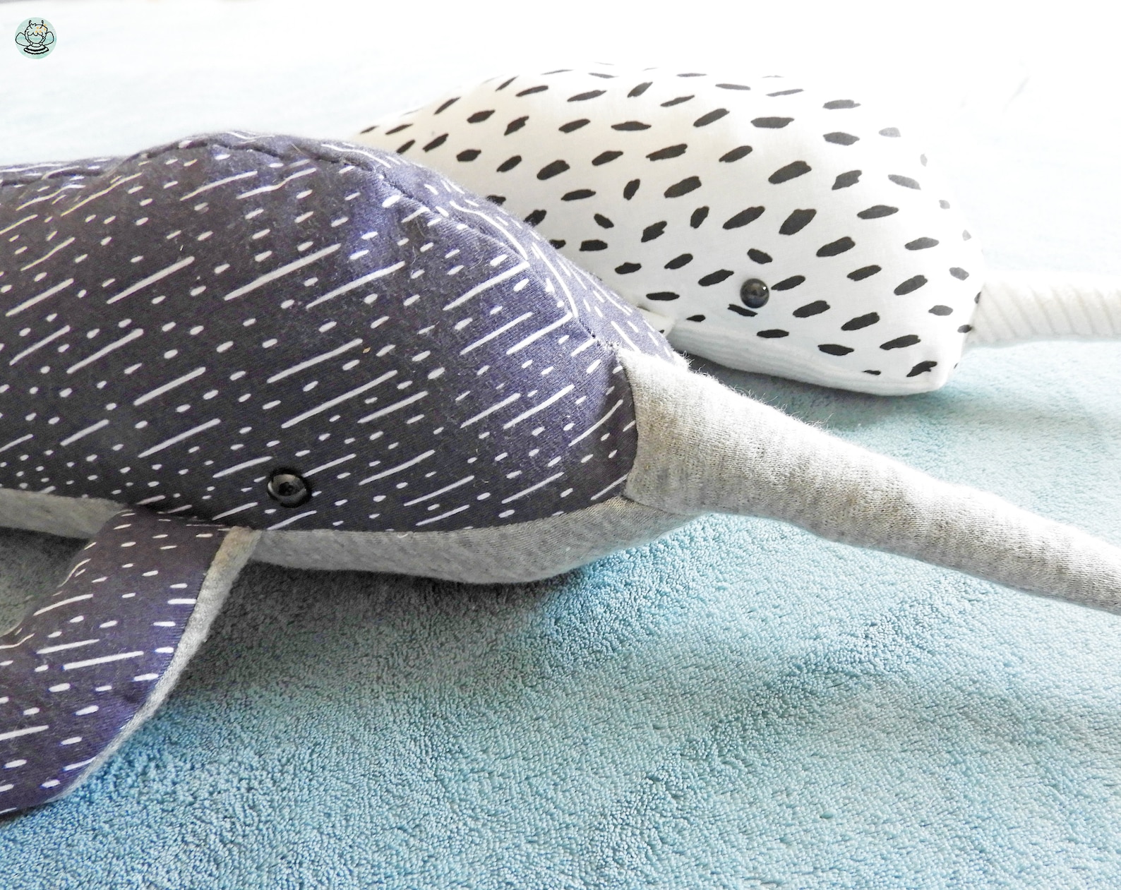 Narwhal Whale, Narwhal Stuffed Animal, Handmade Narwhal Plushie, Ocean ...