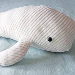 Handmade Big Stuffed Beluga Whale - White Beluga Plushie - Artic and ...