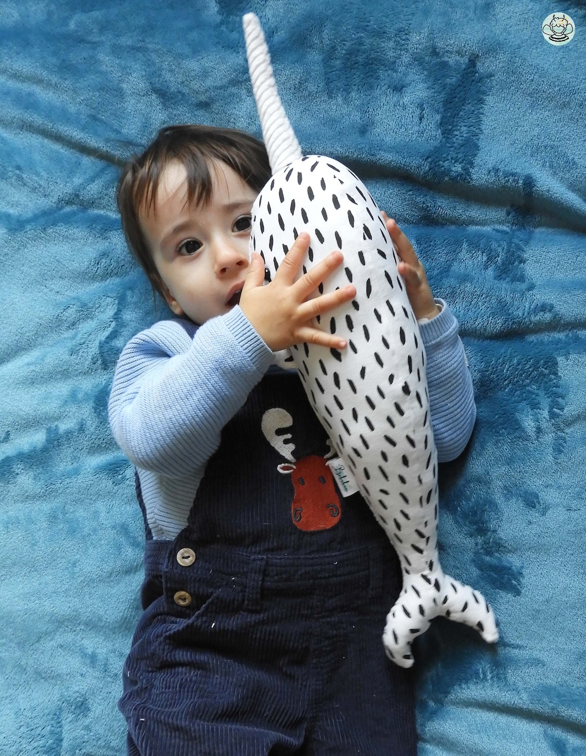 Narwhal Whale, Narwhal Stuffed Animal, Handmade Narwhal Plushie, Ocean ...