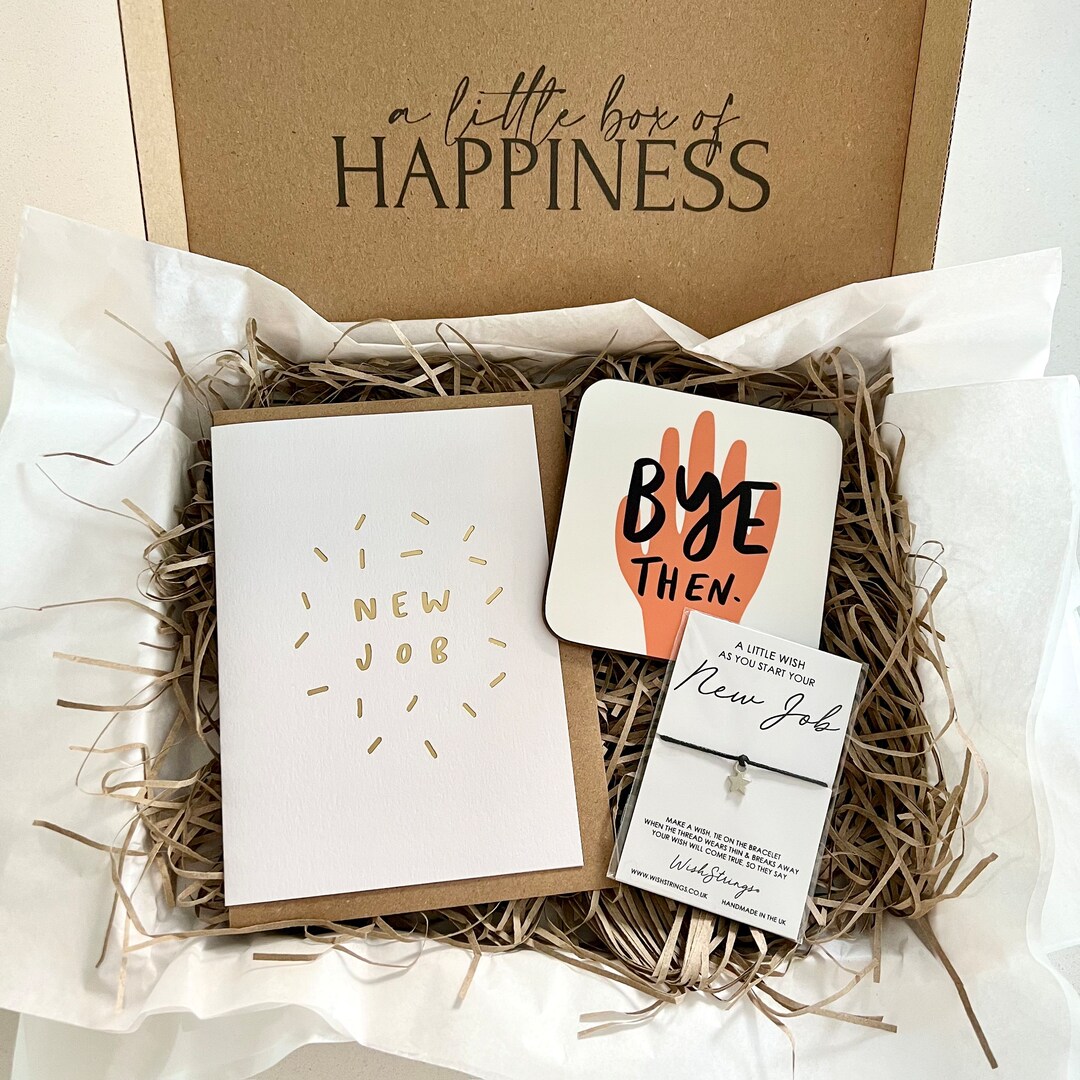 Mini 'new Job' Gift Box Congratulations on Your New Job, Leaving Gift ...