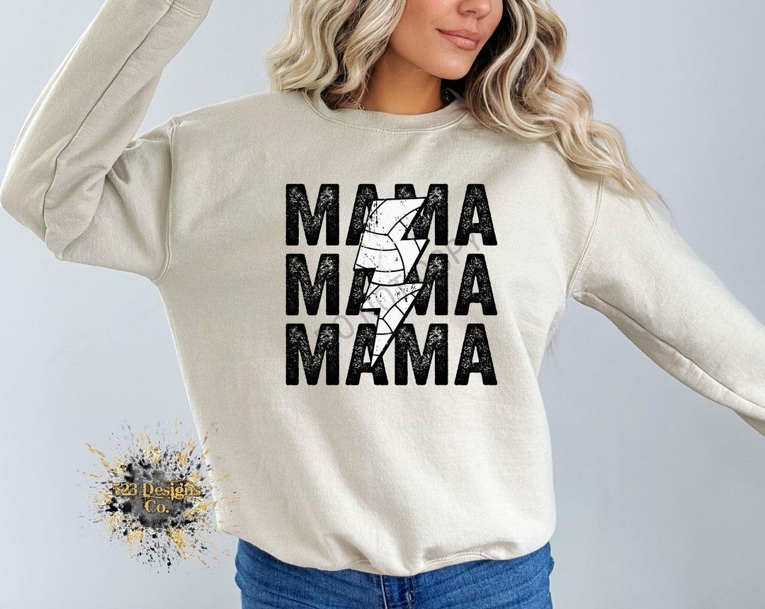 Volleyball Mama DTF, Mama Volleyball Lightning Bolt Dtf, Sports Mama Dtf, Ready to Press ...
