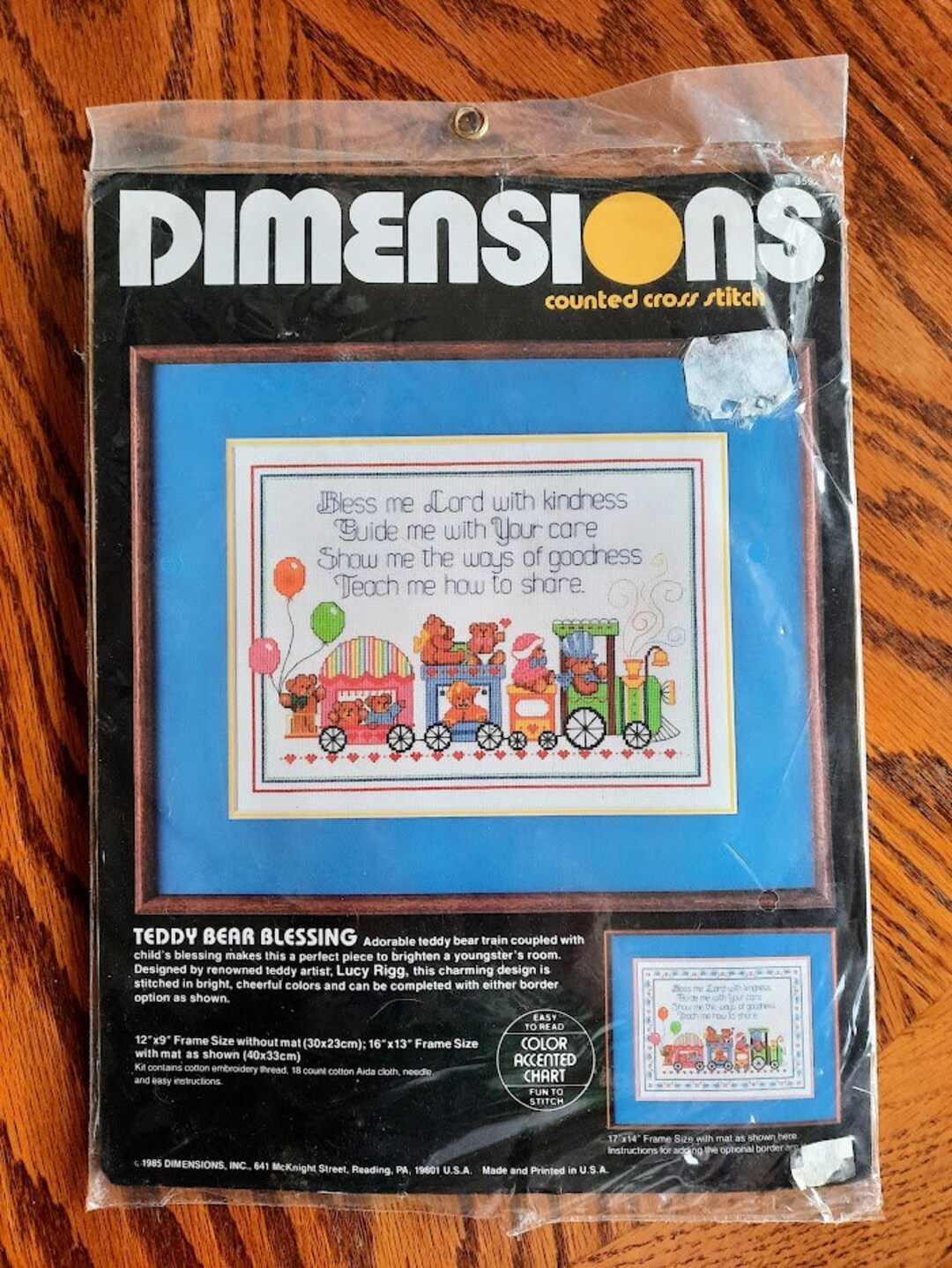 Teddy Bear Blessing, Dimensions Counted Cross Stitch Kit - Etsy