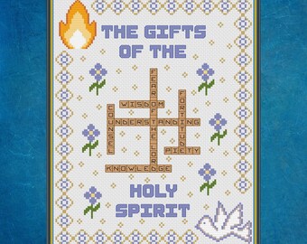 Holy Spirit Tableau Counted Cross Stitch Patterns - Etsy