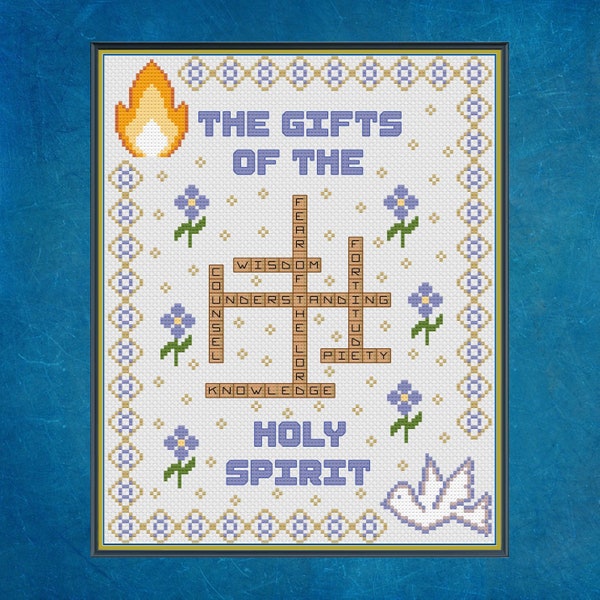 Holy Spirit Cross Stitch Pattern - Etsy
