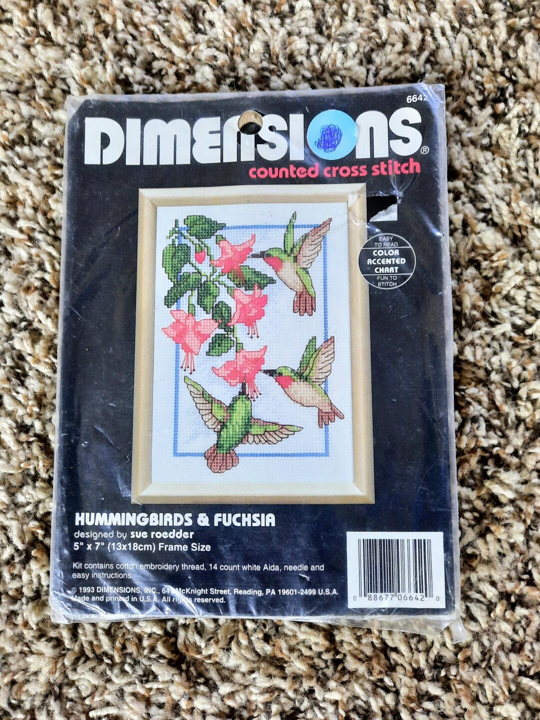 Hummingbirds & Fuchsia, Dimensions Counted Cross Stitch Kit - Etsy