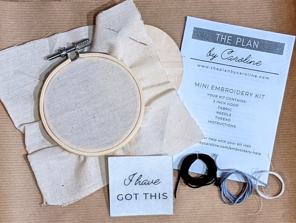 Mini Affirmation Embroidery Kit - Etsy