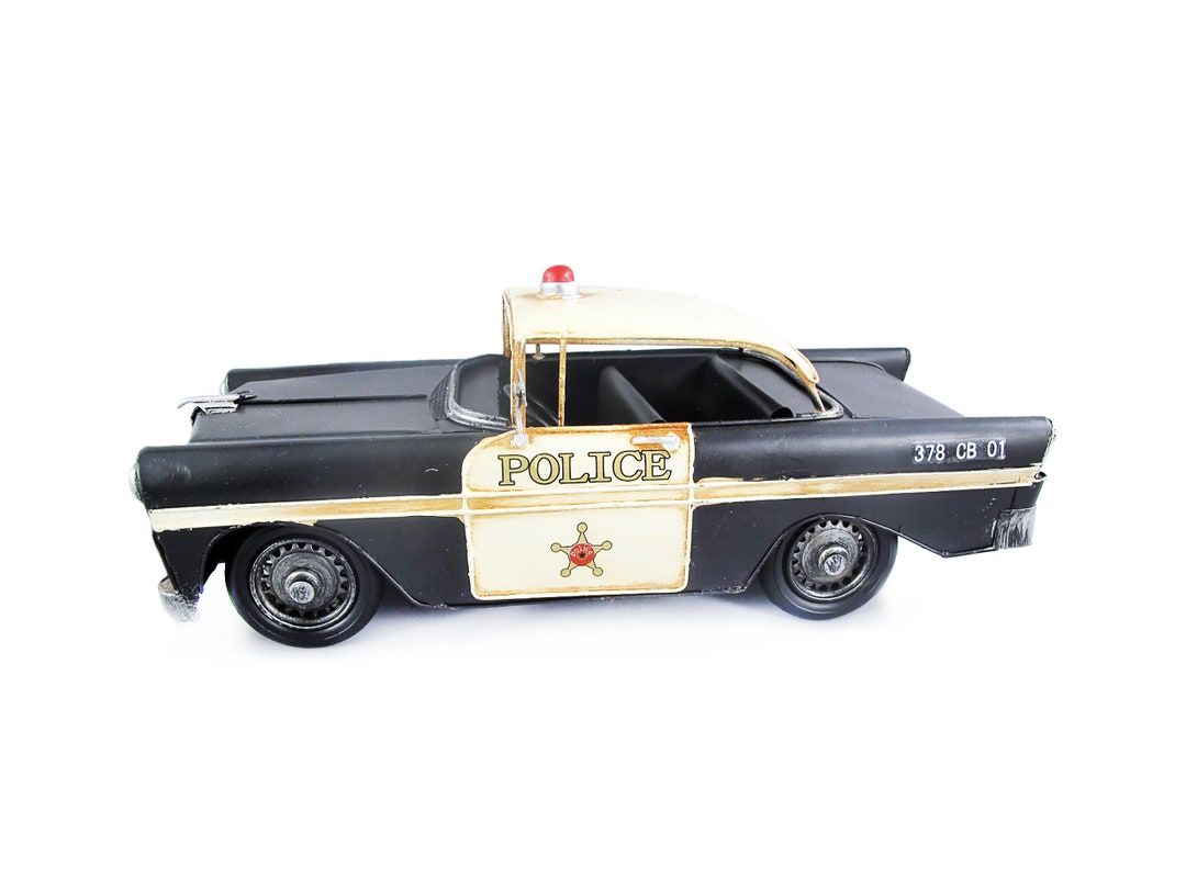 Vintage Police Car Metal Model, Police Officer Gifts Police Station ...