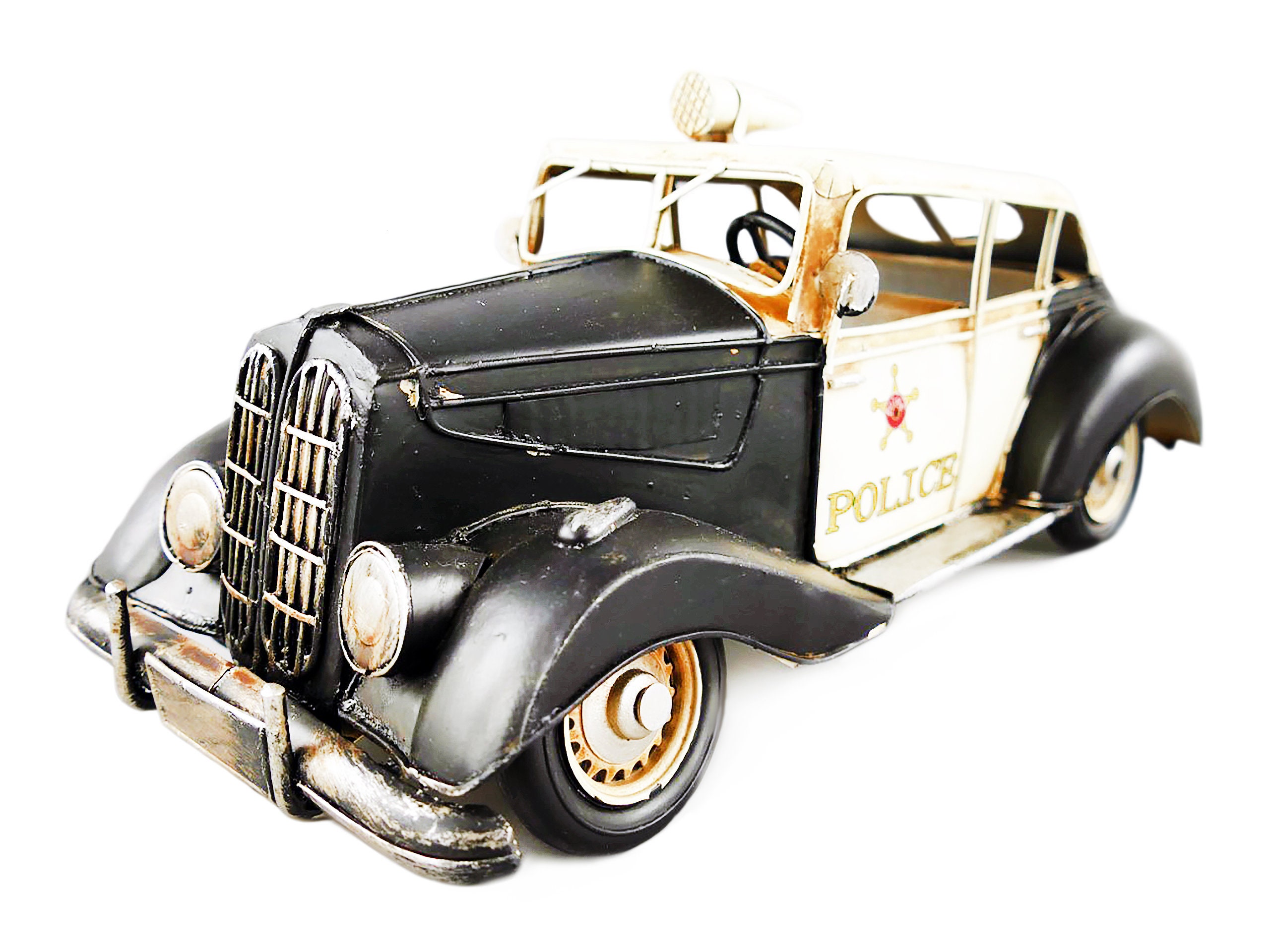 Vintage Police Car Metal Model, Police Officer Gifts Police Station ...