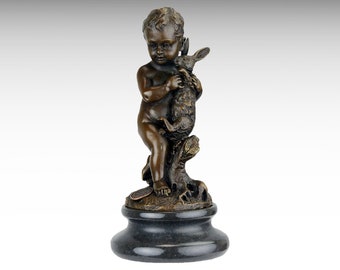 Bronze Statue of Boy - Etsy