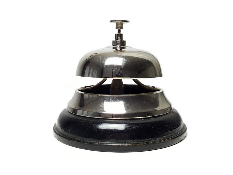 Vintage Hotel Bell Reception Bell Table Bell Mid Century - Etsy