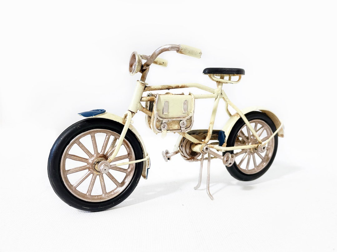 Vintage Bicycle Metal Model Bike Ornament, Bicycle Miniature Metal ...