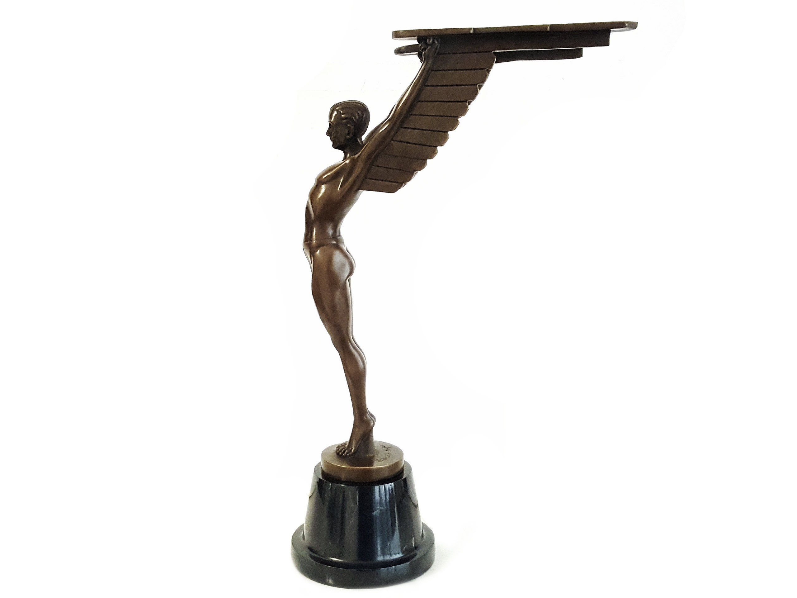 Large Icarus Bronze Sculpture Modern Bronze Statue on Marble - Etsy