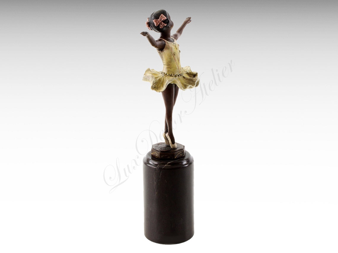Bronze Ballet Dancer Statue Dancing Girl Young Dancer on - Etsy
