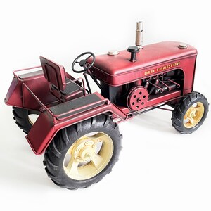 LARGE Vintage Tractor Metal Model, Old Farm Tractor Vehicle Toy ...