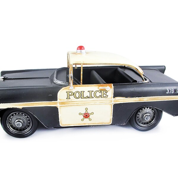 Metal Police Car Model - Etsy