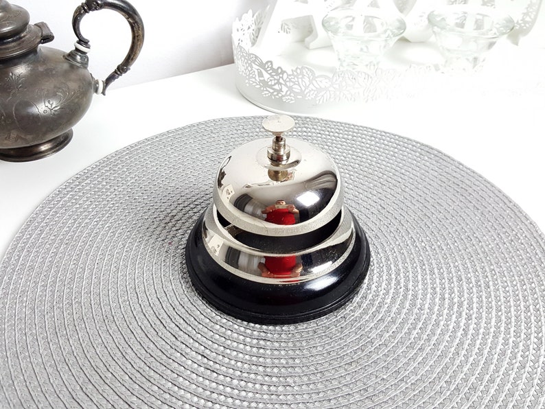 Vintage Hotel Bell Reception Bell Table Bell Mid Century - Etsy