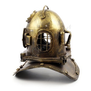 Decorative Diving Helmet Metal Model, Vintage Style Divers Scuba Helmet ...