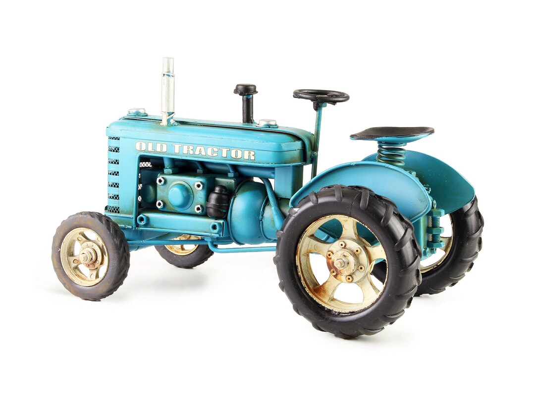 Vintage Tractor Metal Model, Vehicle Toy Collector Tractor Model Old ...