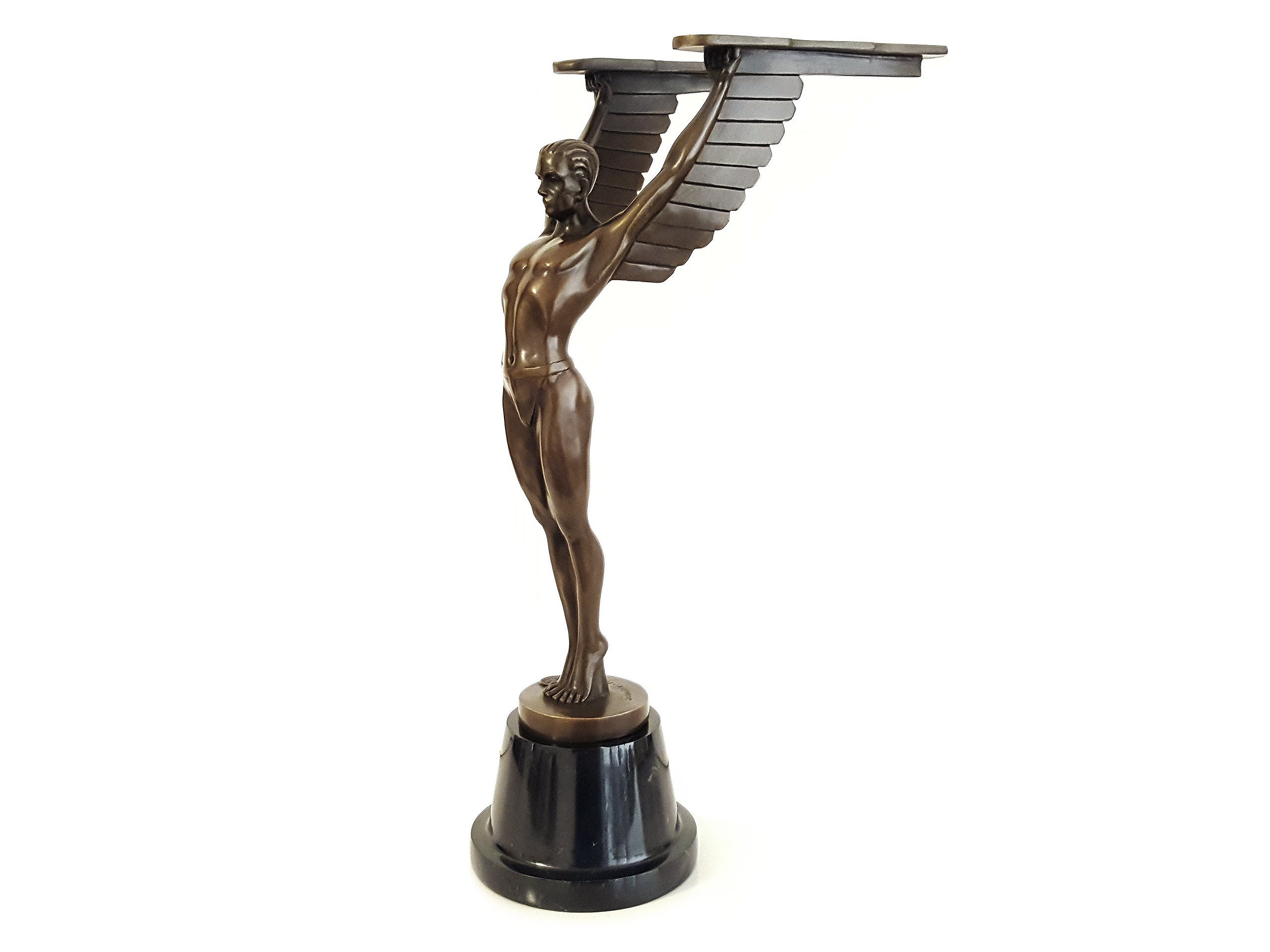 Large Icarus Bronze Sculpture Modern Bronze Statue on Marble - Etsy