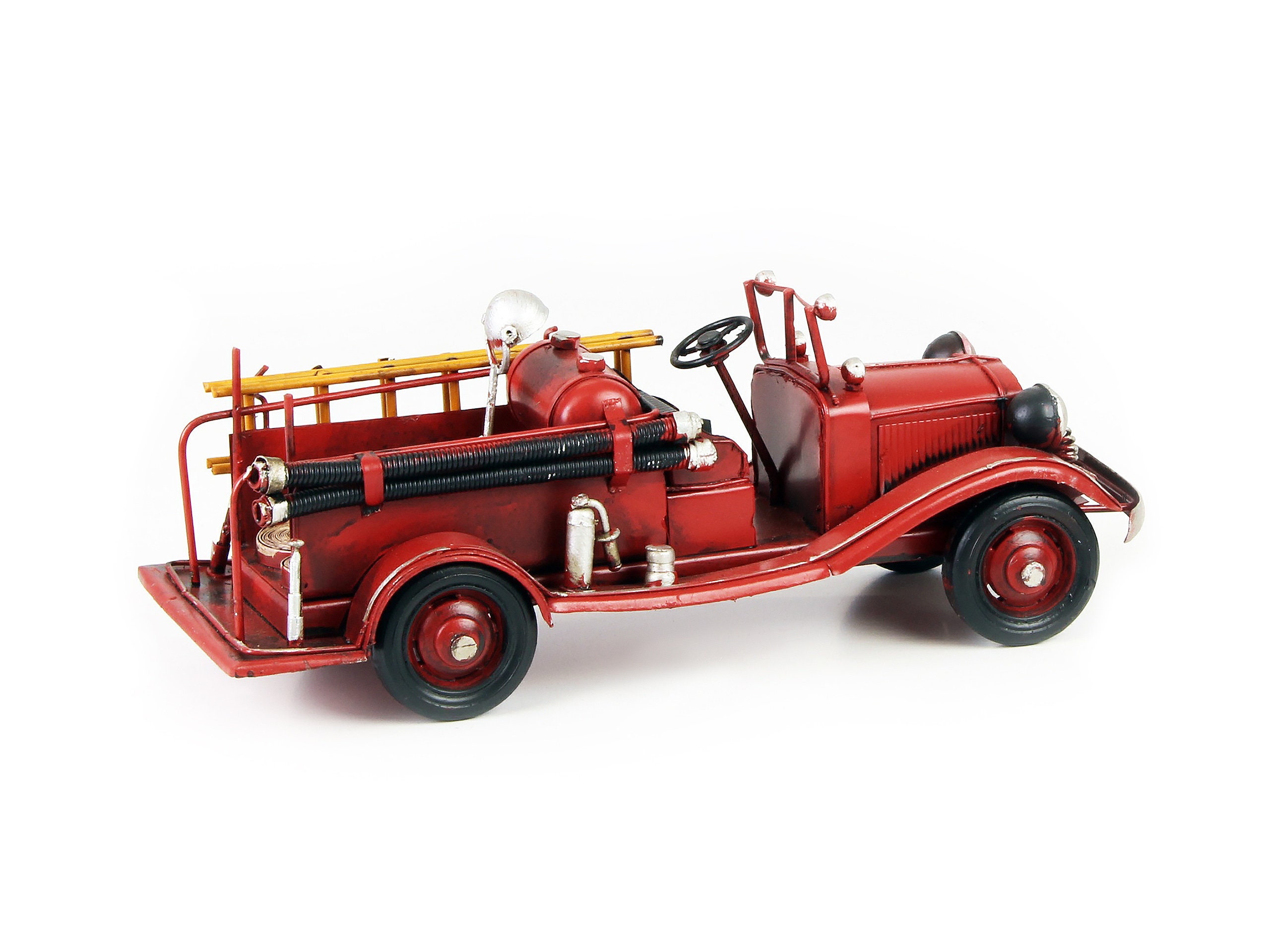 Red Fire Engine Car Metal Model Vintage Fire Truck Fire - Etsy
