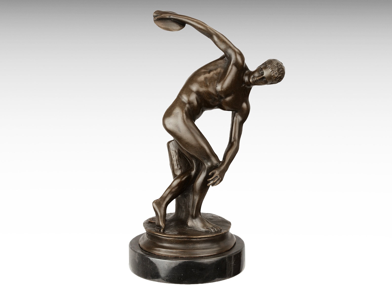 Bronze Statue of Discobolus of Myron, Discus Thrower Bronze Sculpture ...