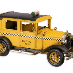 USA New York Taxi Metal Model NYC Yellow Taxi American Cab - Etsy