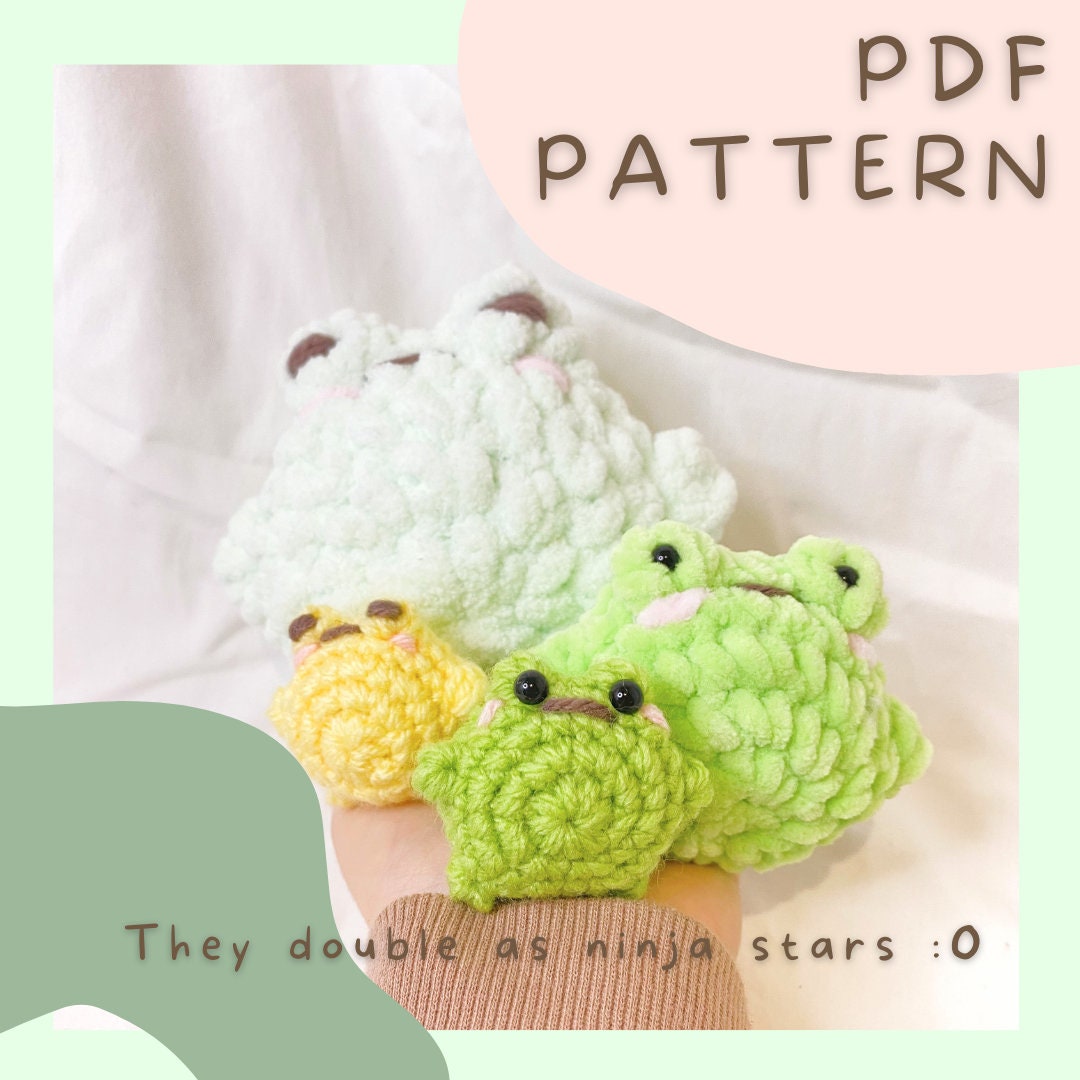 DIGITAL PDF PATTERN | Pocket Frog Crochet Pattern | Plushie Pattern - Etsy
