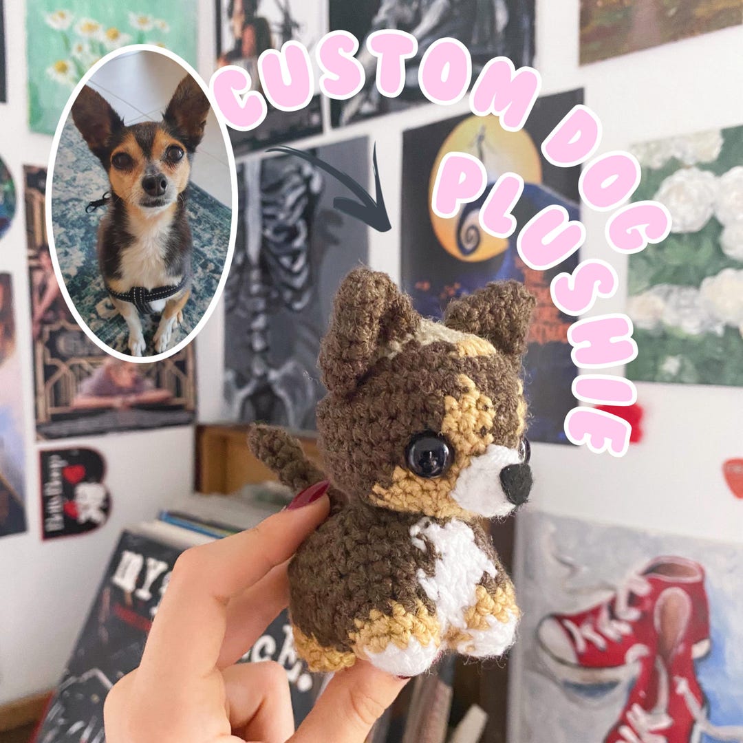 PERSONALISED DOG Custom Plushie | Crochet | A Plush Based off Your Pet ...