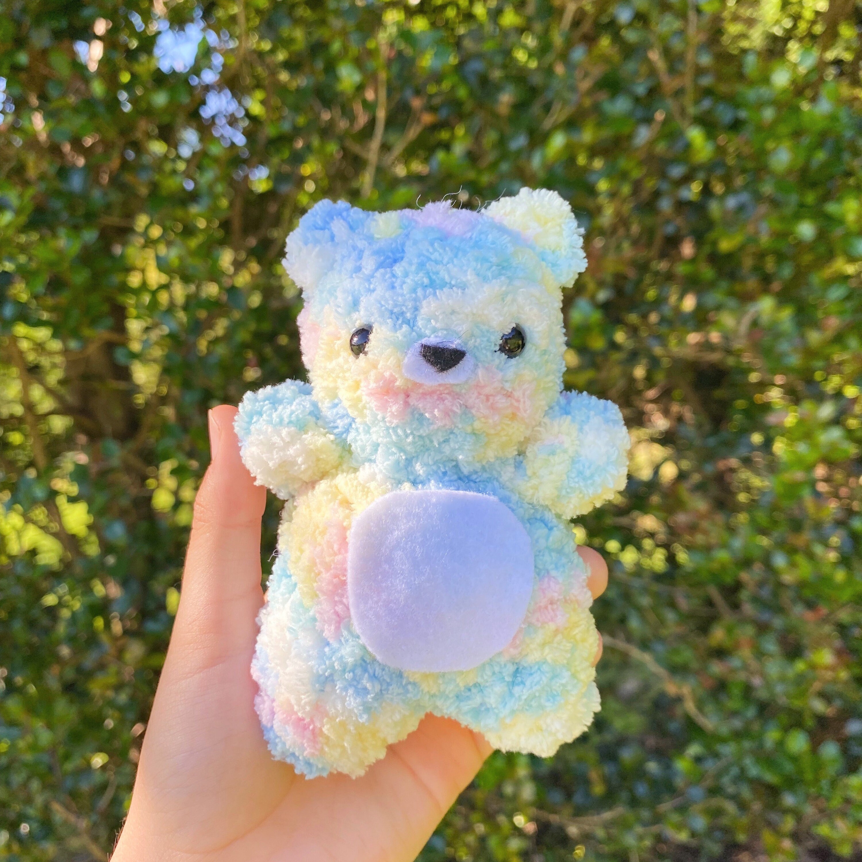 Mini Bear Plushie Confetti Bear Crochet Amigurumi | Etsy