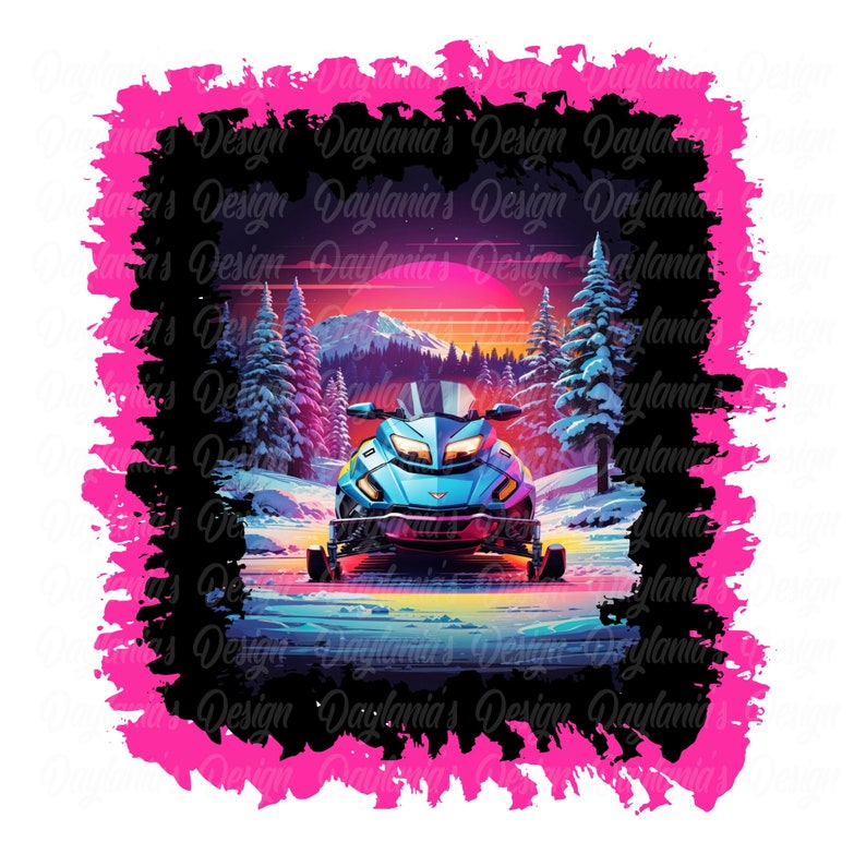 Snowmobile - PNG Sublimation Design - Etsy