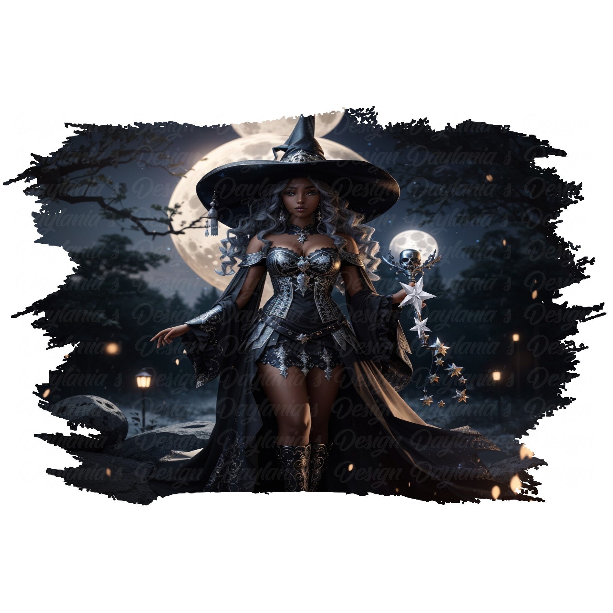 Silver Witch - Witch - PNG Sublimation Design - Etsy