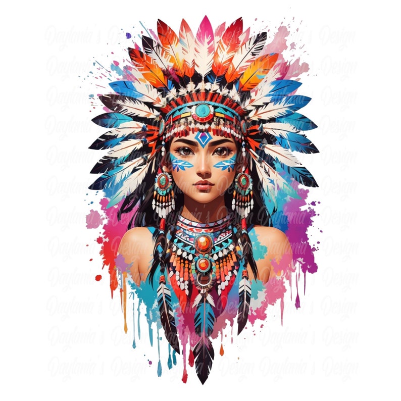 Native American - PNG Sublimation Design - Etsy