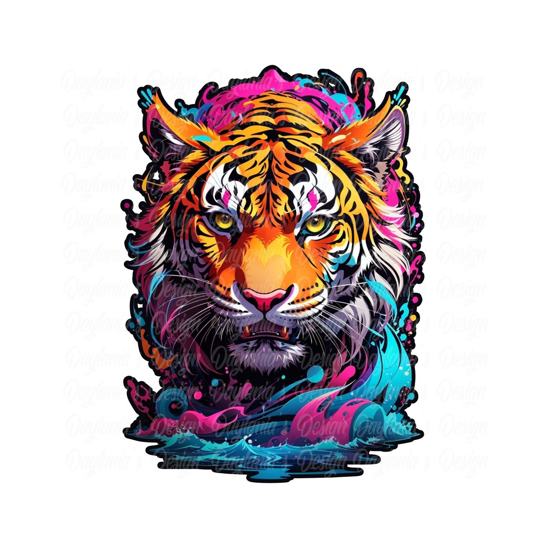 Tiger - PNG - Sublimation Design - Etsy