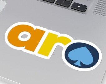 Aroace Arrow Sticker Funny Aro Ace Flag Gift LGBT Laptop | Etsy