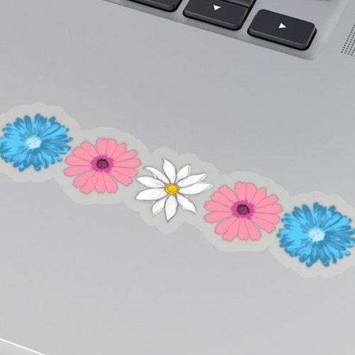 Lesbian Flowers Floral Gay Sticker Pastel Boho Decal Subtle - Etsy