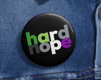 Aroace Pin Button Abstract Aro Ace Art Gift Discreet - Etsy