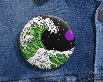 Aroace Pin Button Abstract Aro Ace Art Gift Discreet - Etsy