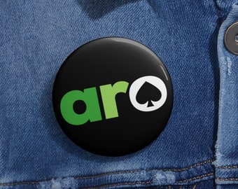 Aroace Pin Button Japanese Wave Art Aro Ace Gift Discreet - Etsy