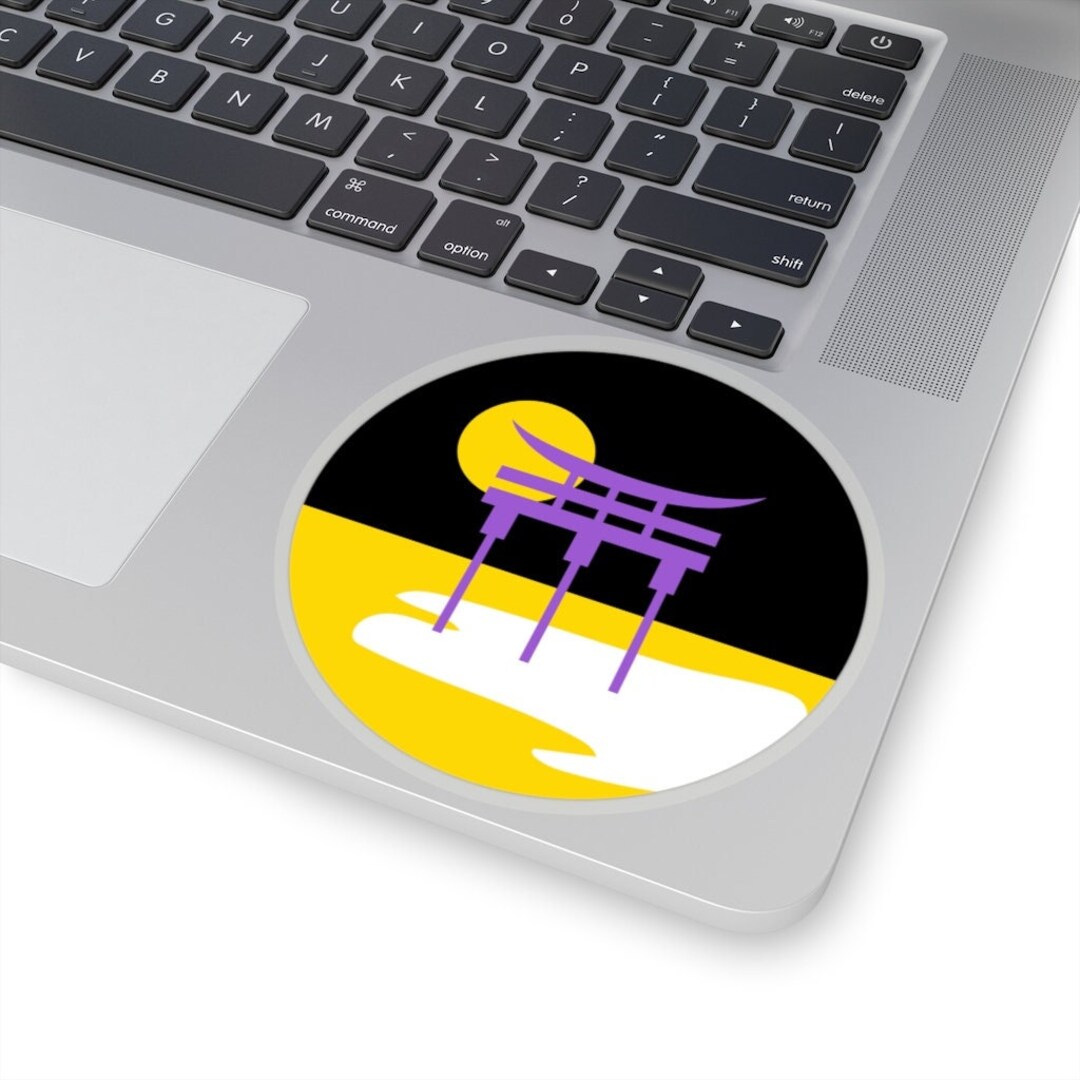 Nonbinary Sticker, Non Binary Decal Gift, NB Japanese Torii Gate, Enby ...