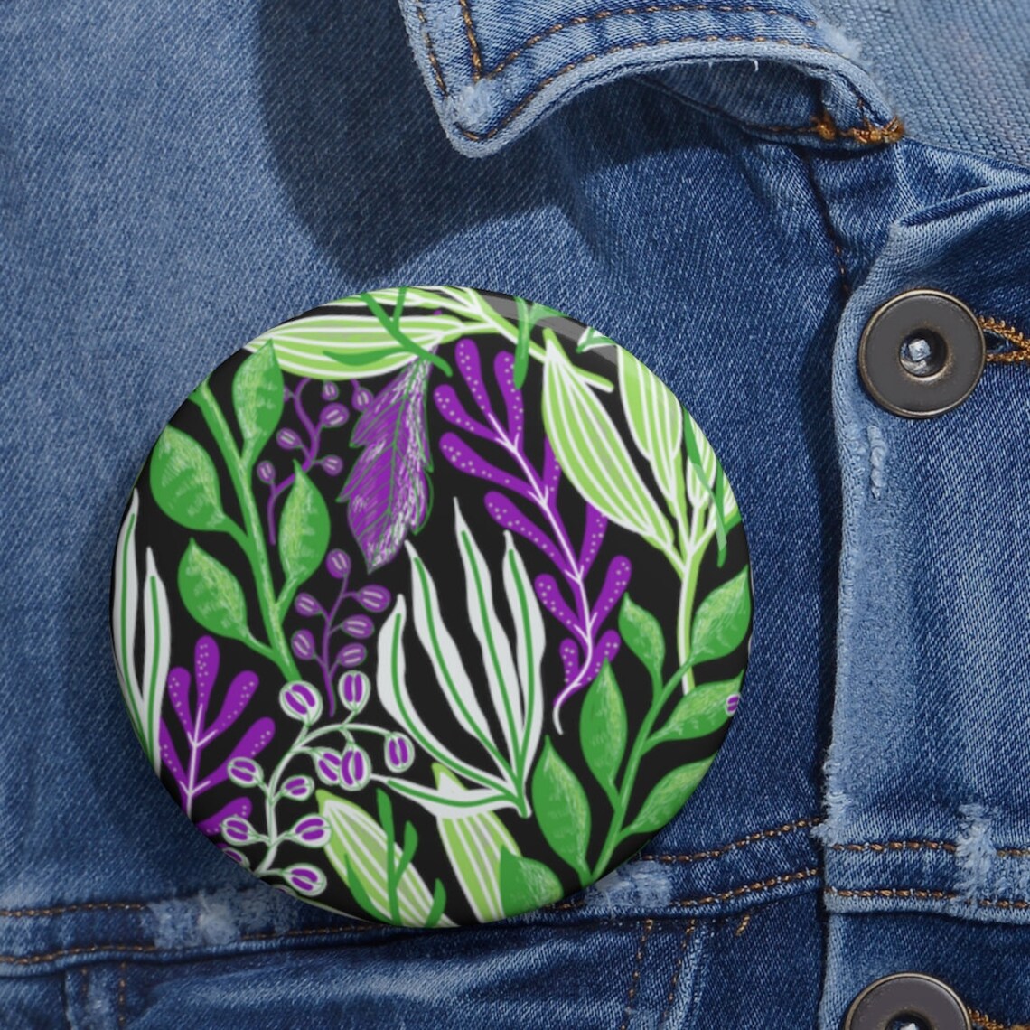 Aroace Pin Button, Abstract Aro Ace Art Gift, Discreet Aromantic ...