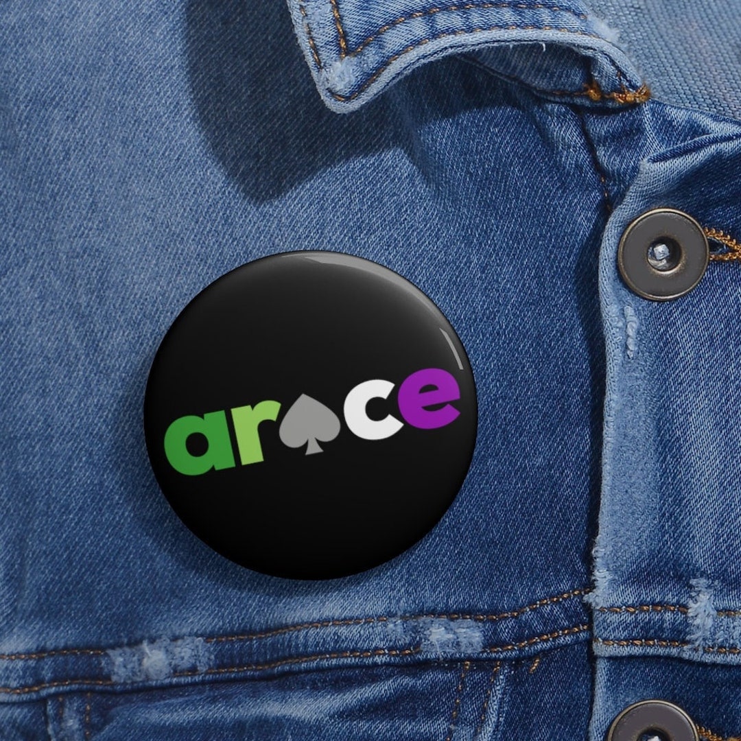 Aroace Pin Button, Discreet Aro Ace Flag, Aromantic Asexual Gift, LGBTQ ...