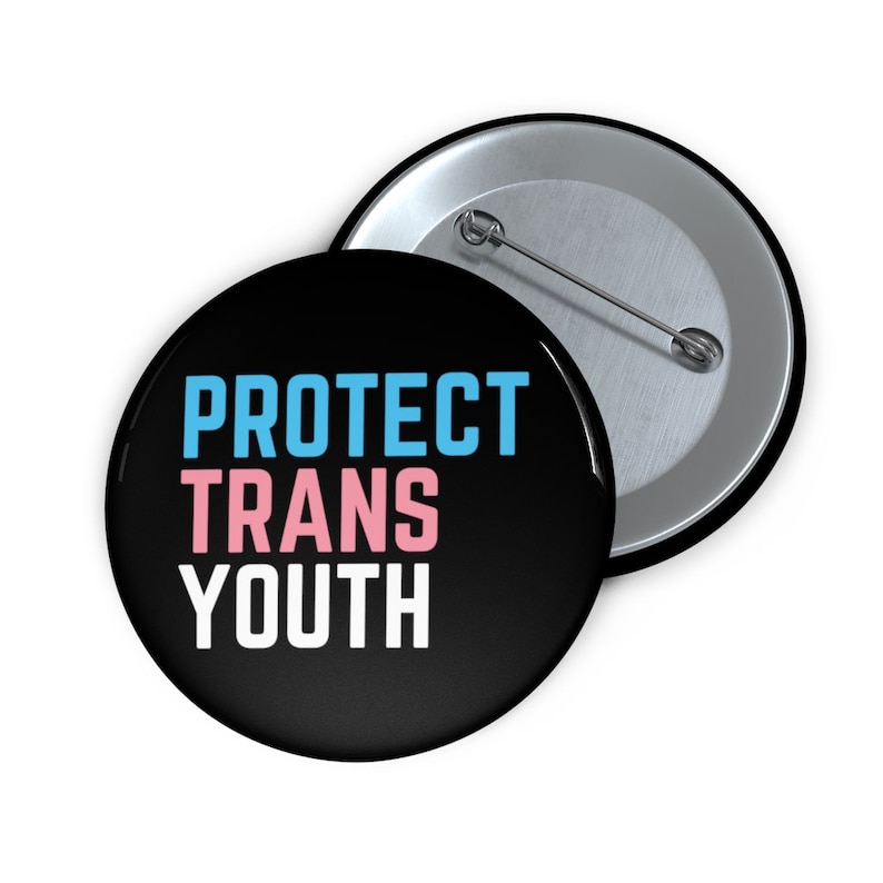 Transgender Pin Button Protect Trans Youth Gift Mtf Ftm Flag - Etsy