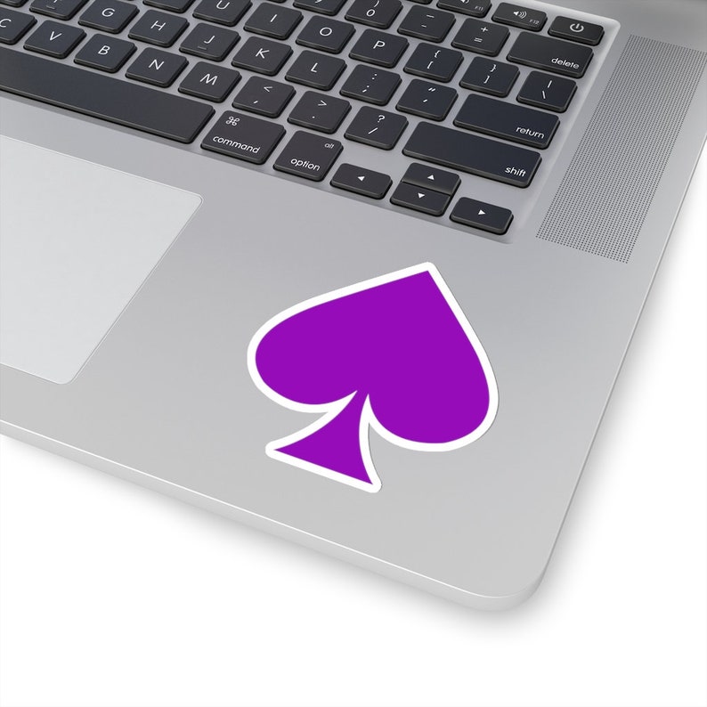 Asexual Spade Sticker Purple Ace Decal Subtle LGBTQ Pride - Etsy