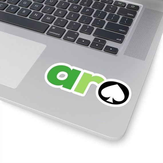 Aroace Spade Sticker Aro Ace Flag Gift LGBT Laptop Decal - Etsy