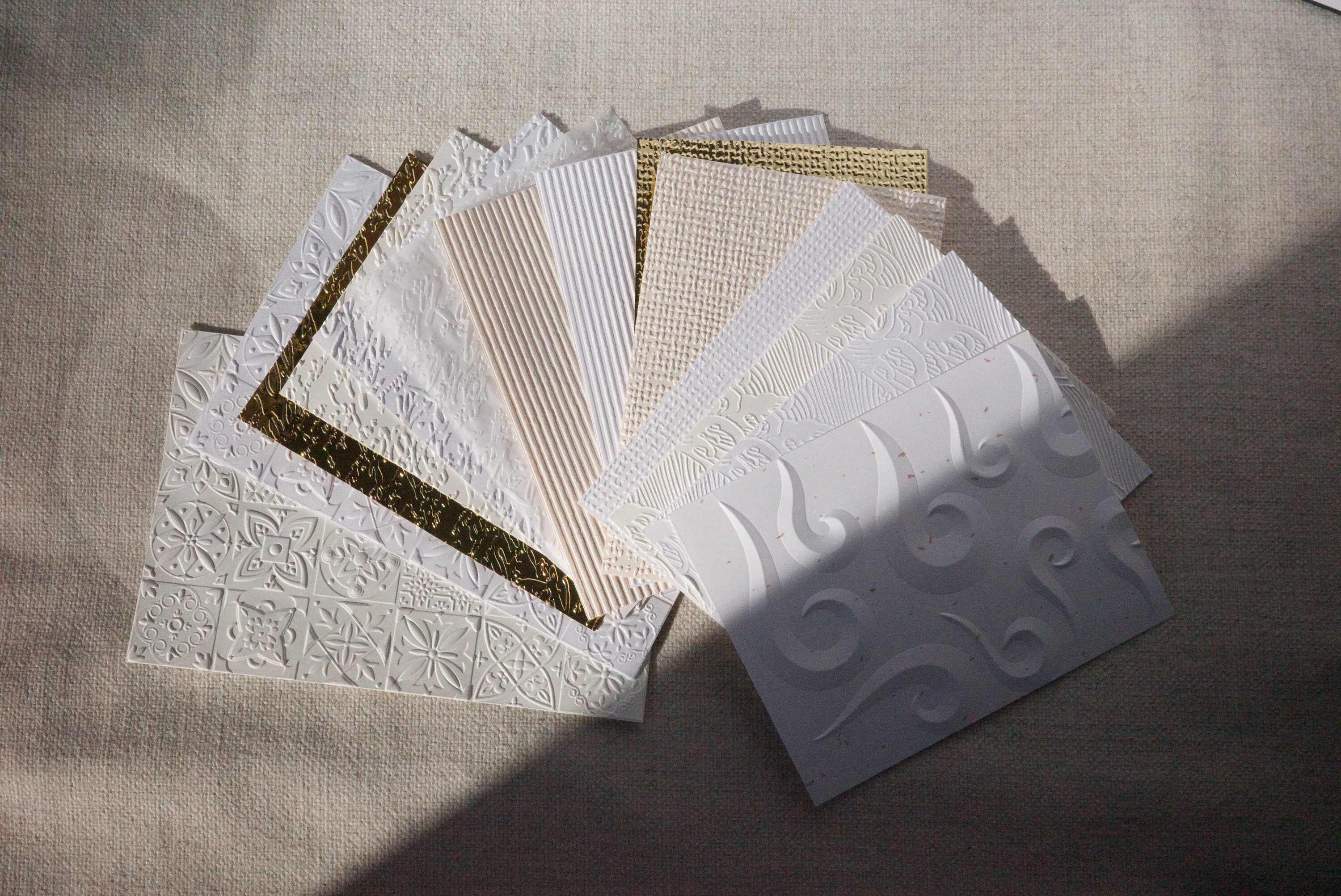Assorted Embossed Papers Set of 14 Approx. A6 - Etsy