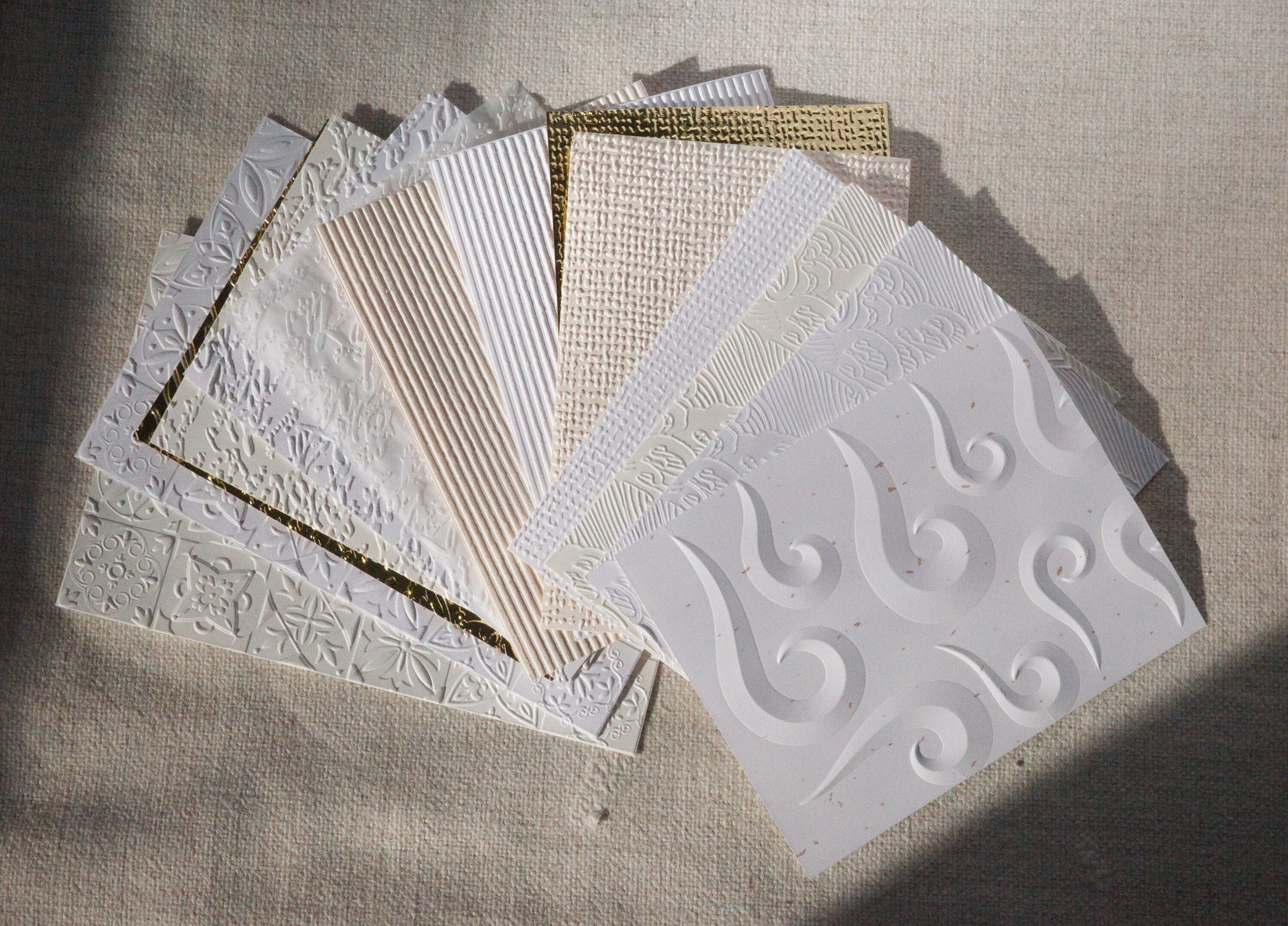 Assorted Embossed Papers Set of 14 Approx. A6 - Etsy