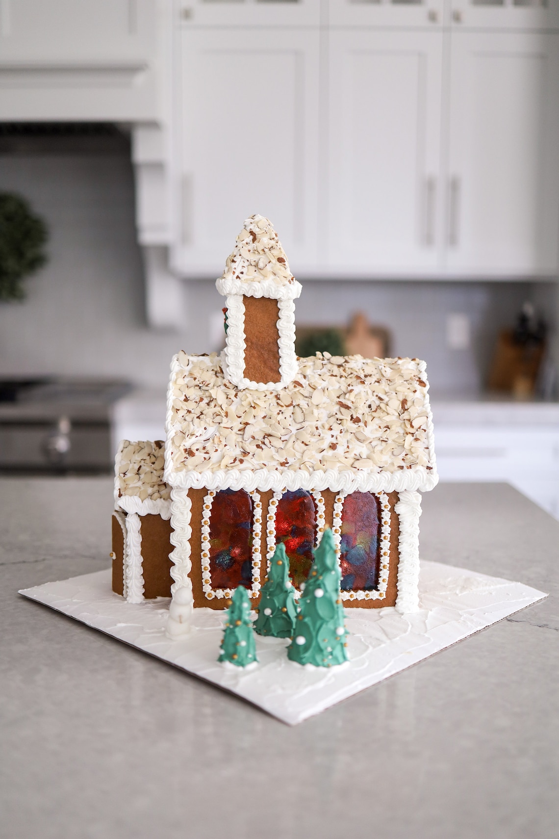 Church gingerbread Template - Etsy
